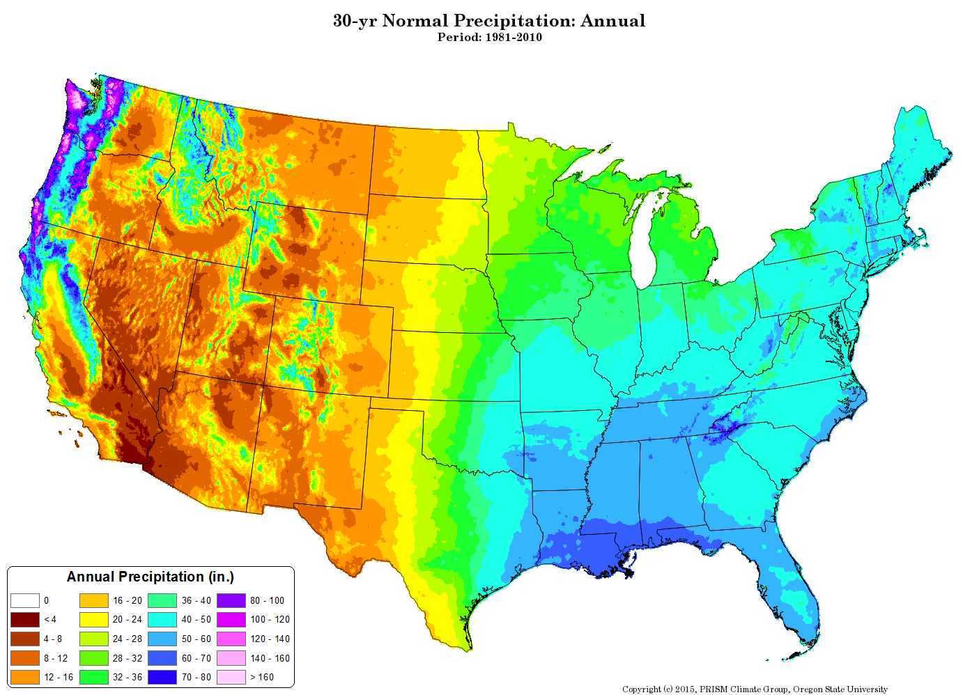Representación de las precipitaciones en un mapa meteorológico: guía ...